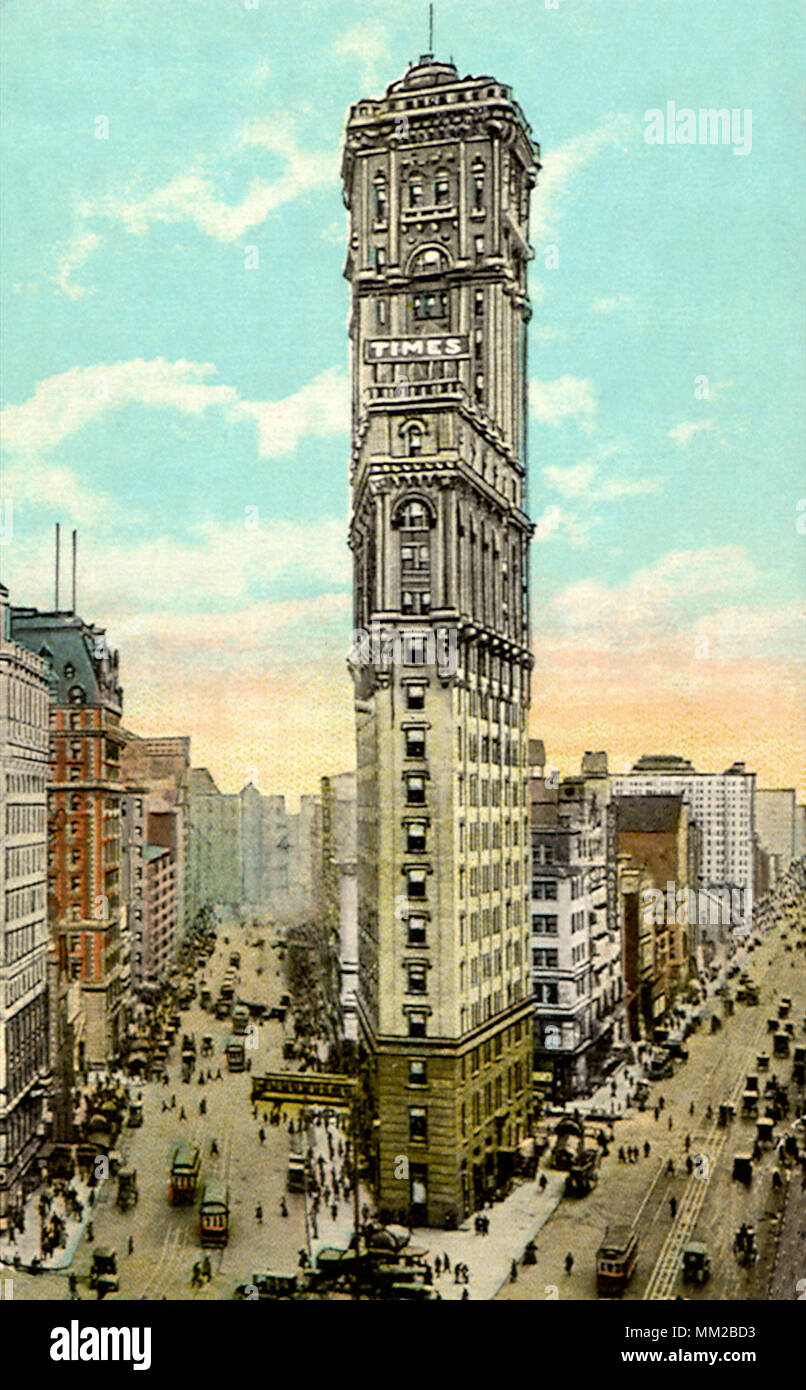 Times Building. New York City. 1910 Stock Photo - Alamy
