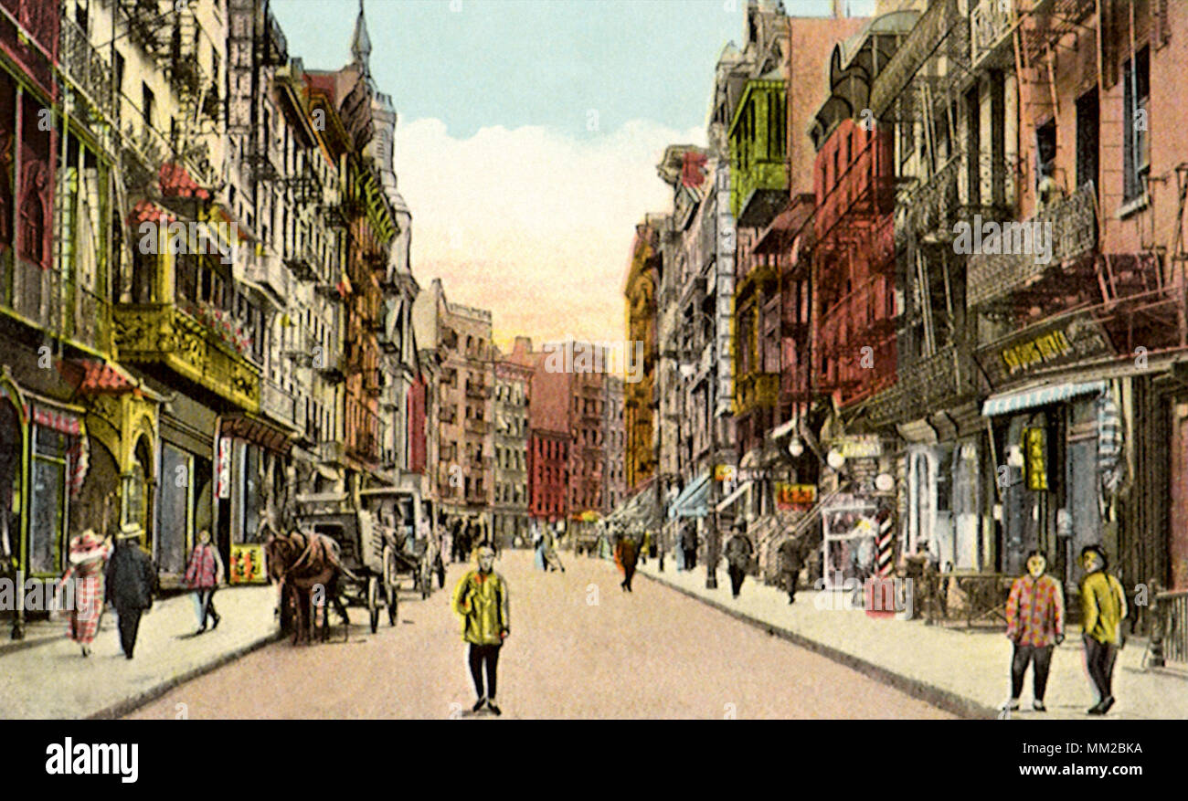 Mott street 1915 hi-res stock photography and images - Alamy
