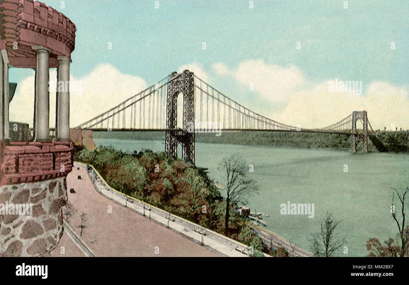 George Washington Bridge. New York City. 1930 Stock Photo - Alamy