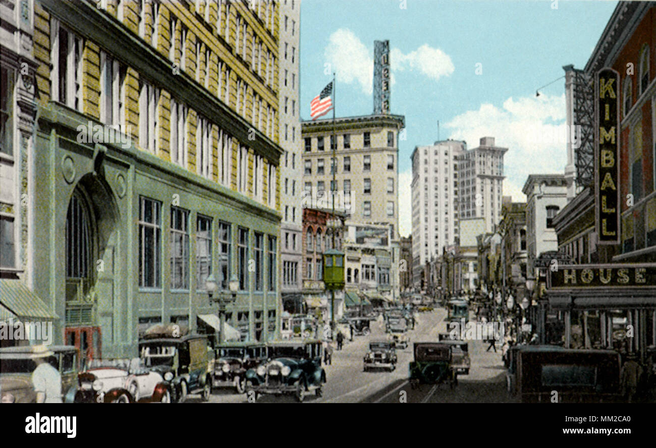 Peachtree Street looking North. Atlanta. 1925 Stock Photo - Alamy