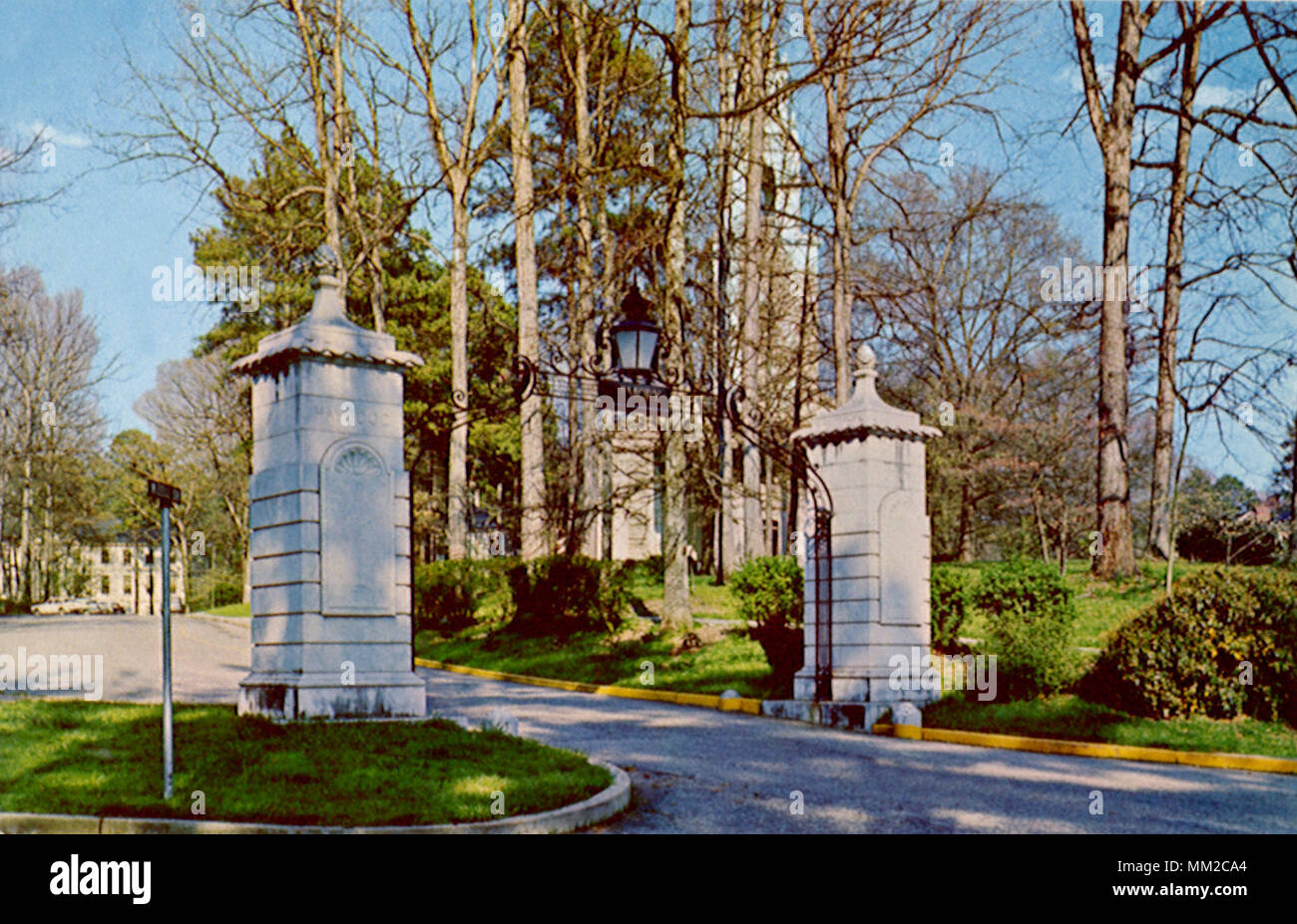 Chain Gate at Emory University. Atlanta. 1970 Stock Photo - Alamy