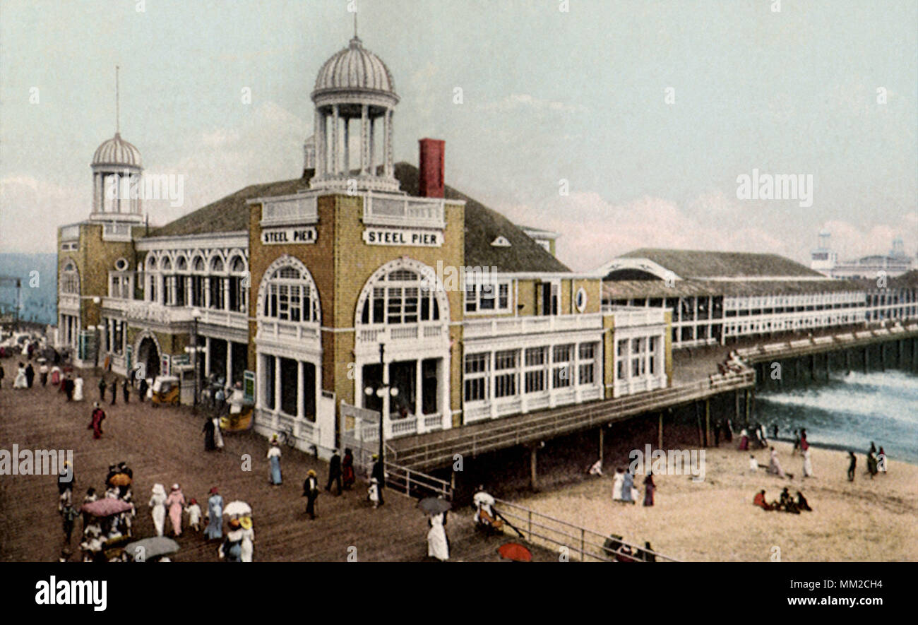 Steel Pier. Atlantic City. 1915 Stock Photo - Alamy
