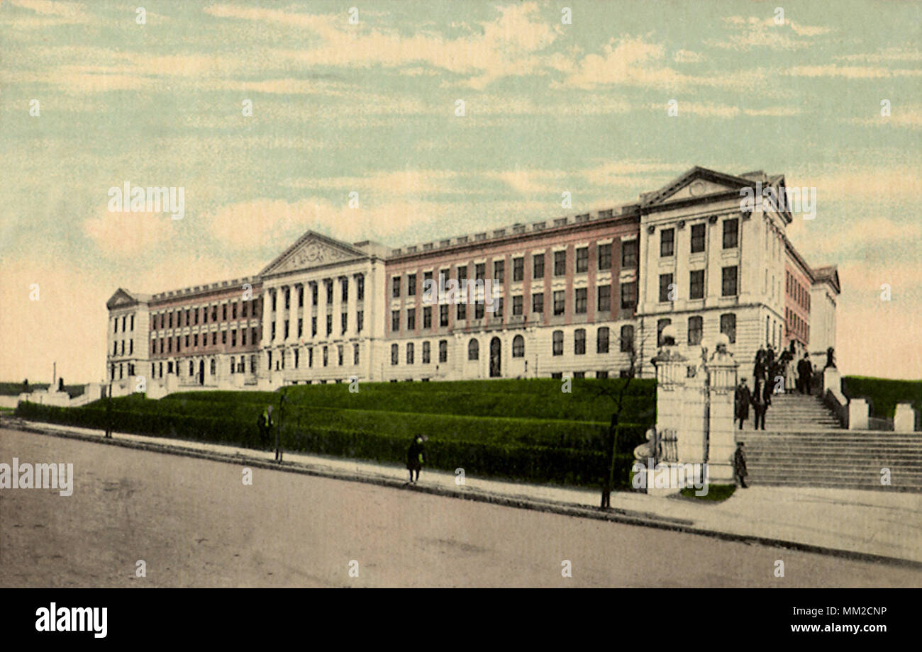 Jersey City High School. Jersey City. 1913 Stock Photo - Alamy
