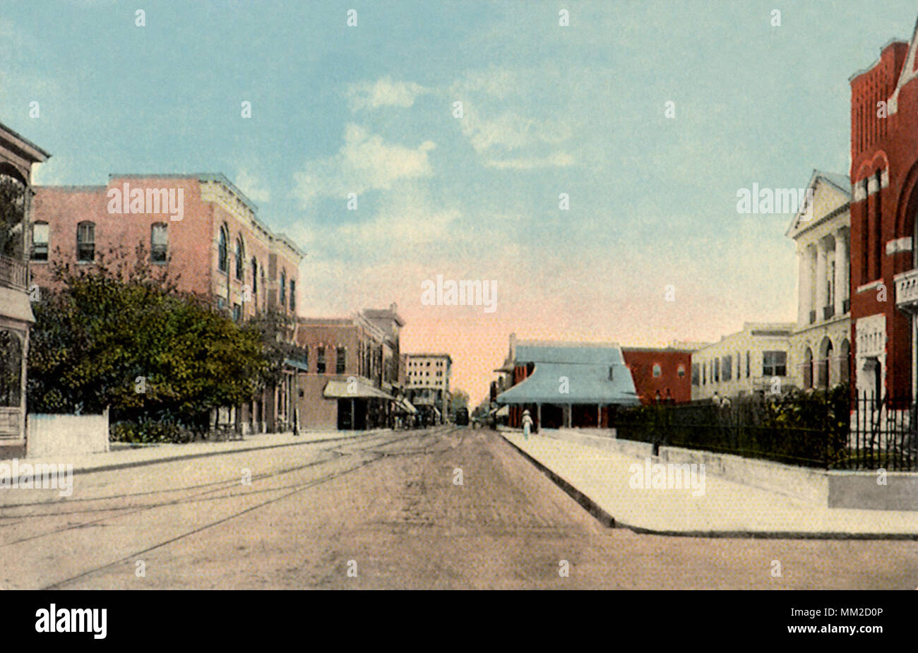 Second Street looking North. Alexandria. 1910 Stock Photo - Alamy