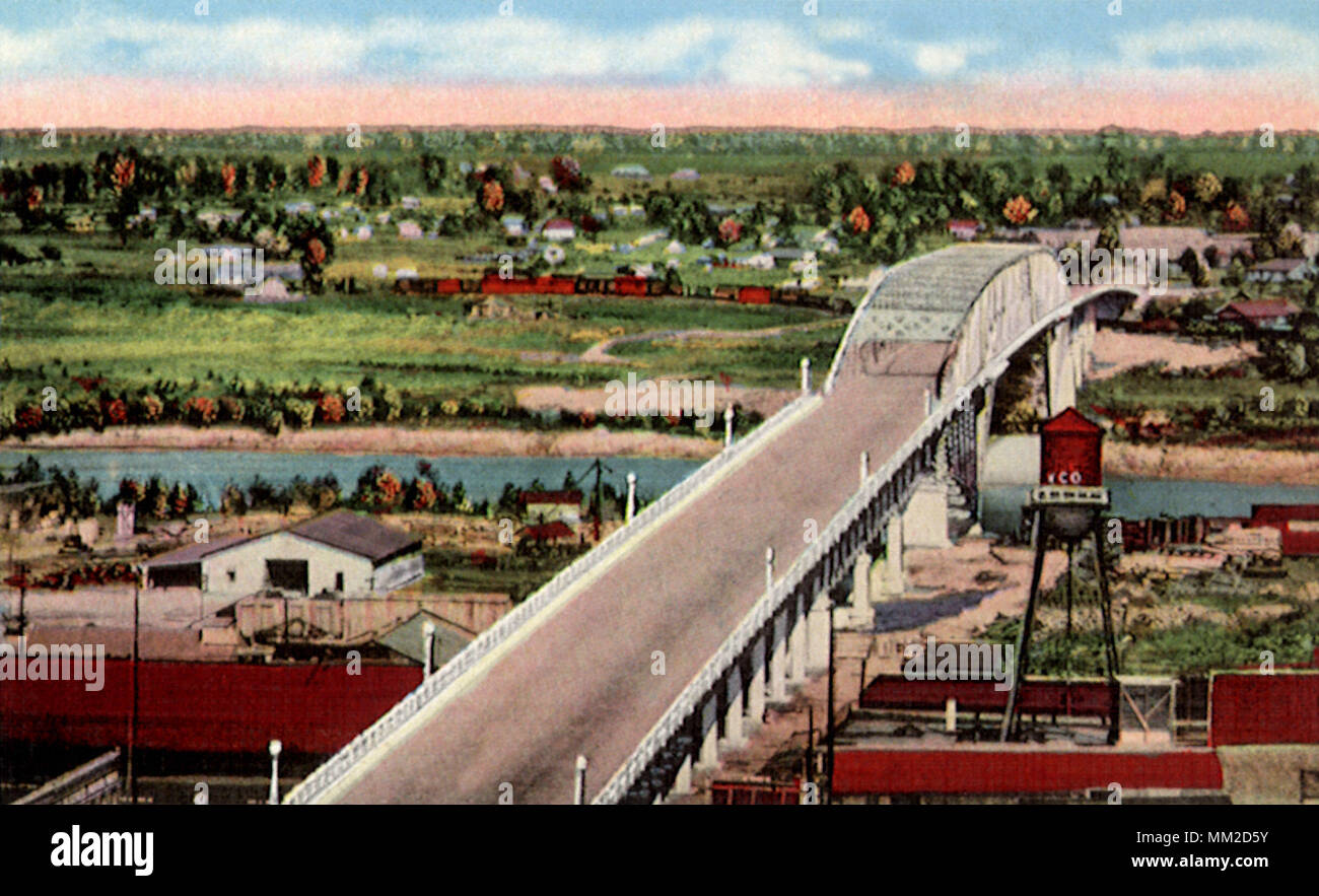 Long-Allen Bridge. Shreveport. 1930 Stock Photo - Alamy
