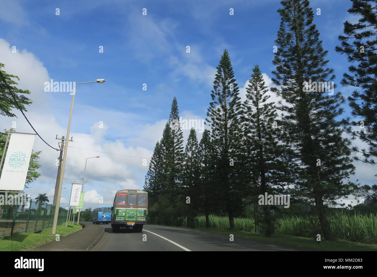 View road on island mauritius hi-res stock photography and images - Alamy