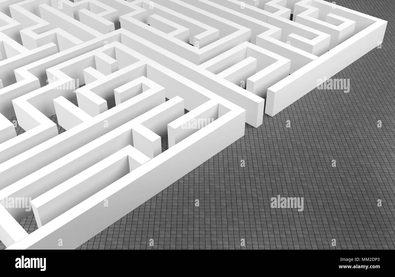 Maze background, complex problem solving concept Stock Photo - Alamy