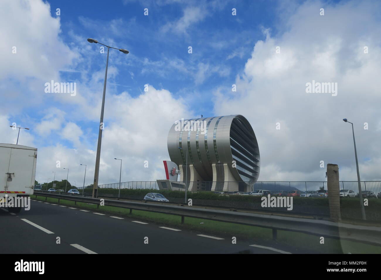 Interesting nature on Mauritius island, asphalt road, greenery Stock ...