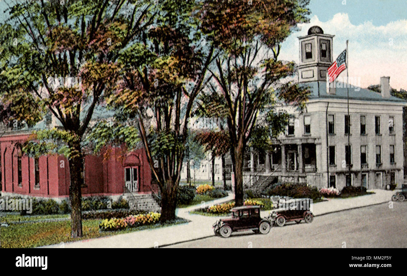 County Buildings. Batavia. 1926 Stock Photo - Alamy