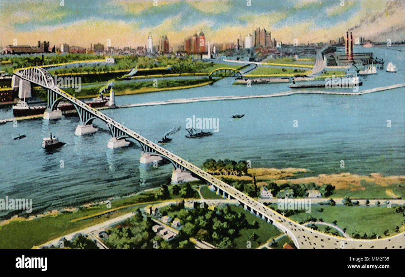 Peace Bridge. Buffalo. 1920 Stock Photo - Alamy
