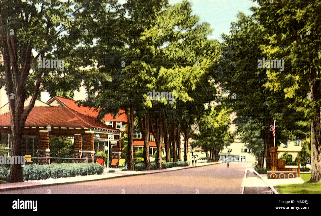 Sugar Maples Entrance. Maplecrest. 1949 Stock Photo - Alamy
