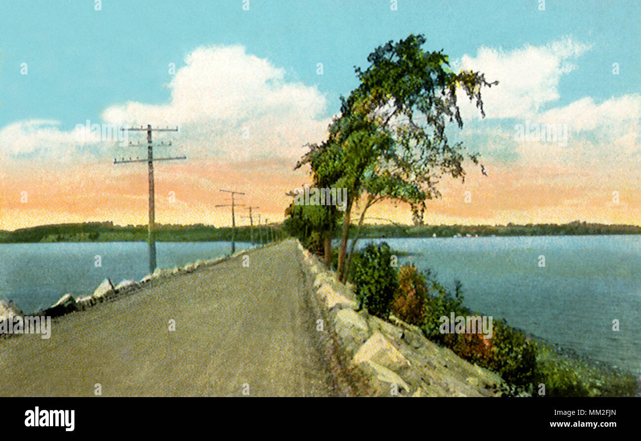 Sand Bar Bridge. Grand Isle. 1929 Stock Photo - Alamy