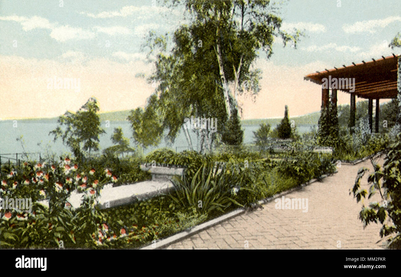 View of Lake George from Cottage. 1920 Stock Photo - Alamy
