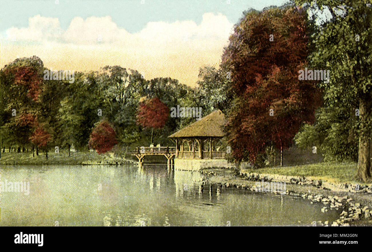 Bridge at Prospect Park. Brooklyn. 1920 Stock Photo - Alamy