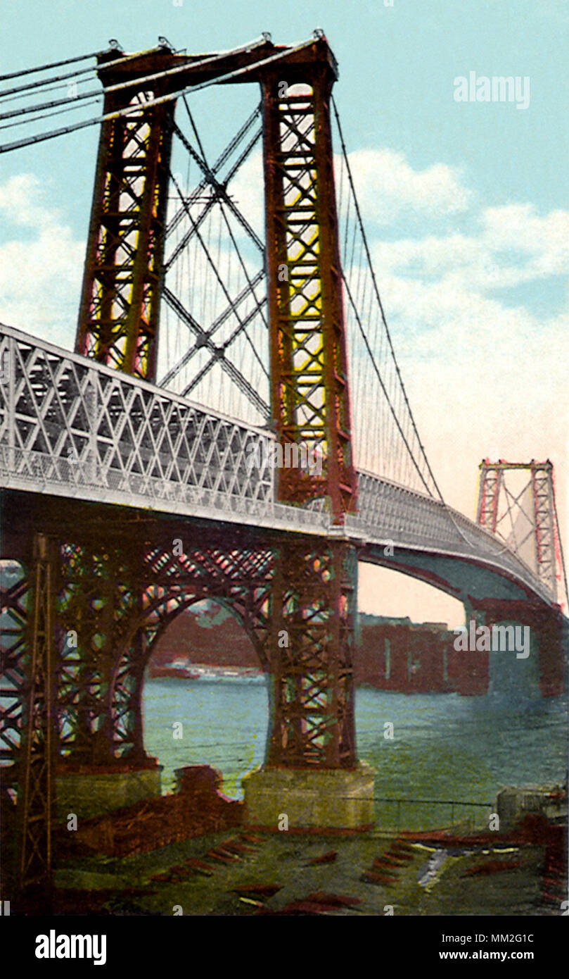 Williamsburg Bridge. Brooklyn. 1920 Stock Photo - Alamy
