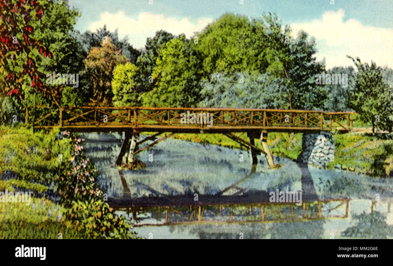 Bridge at Ellison Park. Rochester. 1947 Stock Photo - Alamy