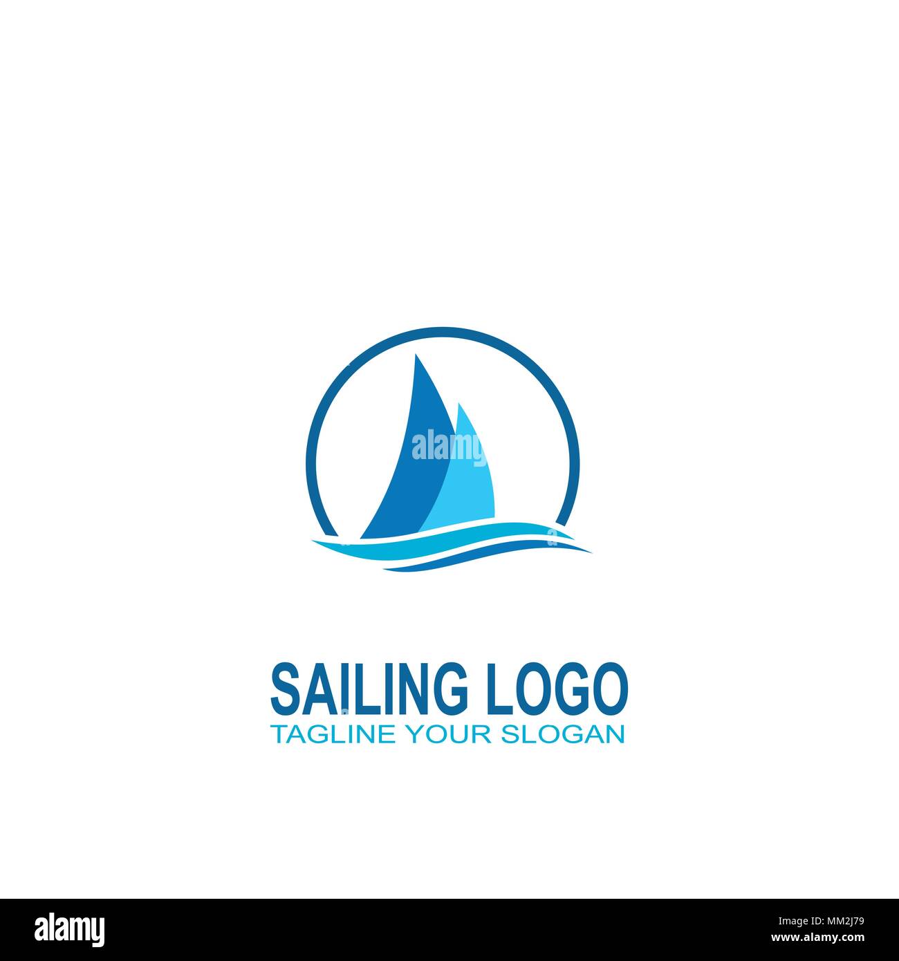 Sailing logo design, sailboat logo, vector icons Stock Vector Image ...