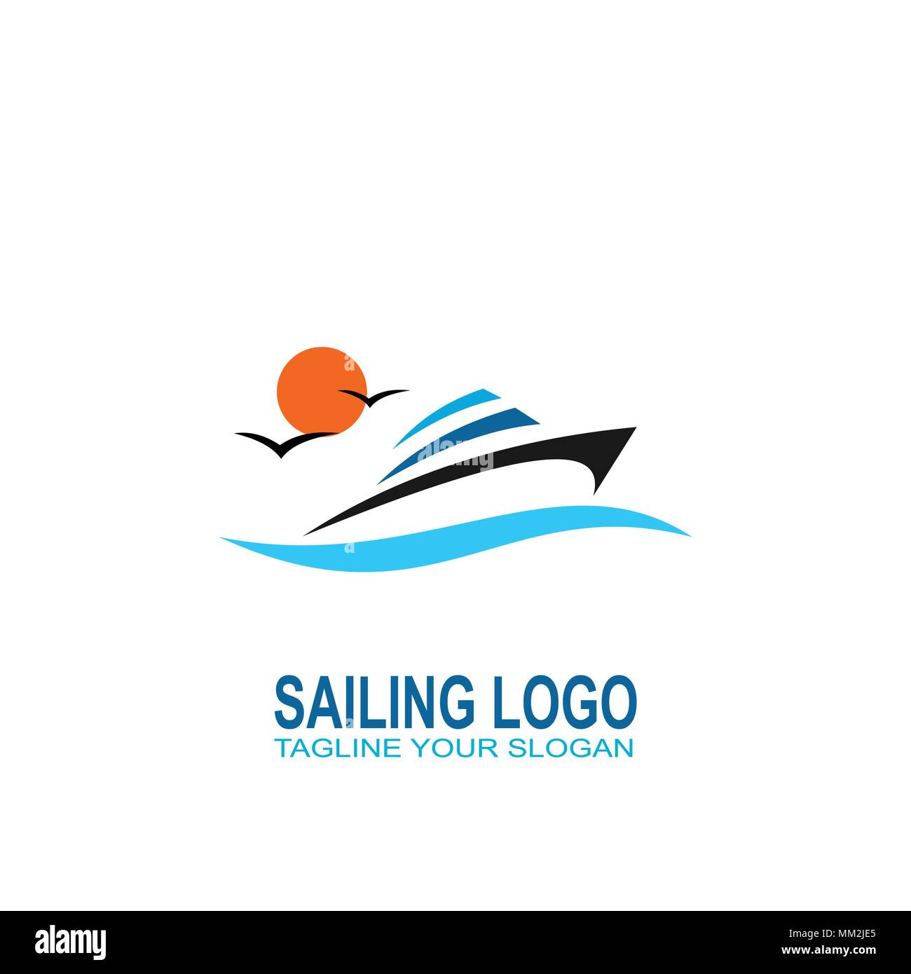 Sailing logo design, sailboat logo, vector icons Stock Vector Image ...