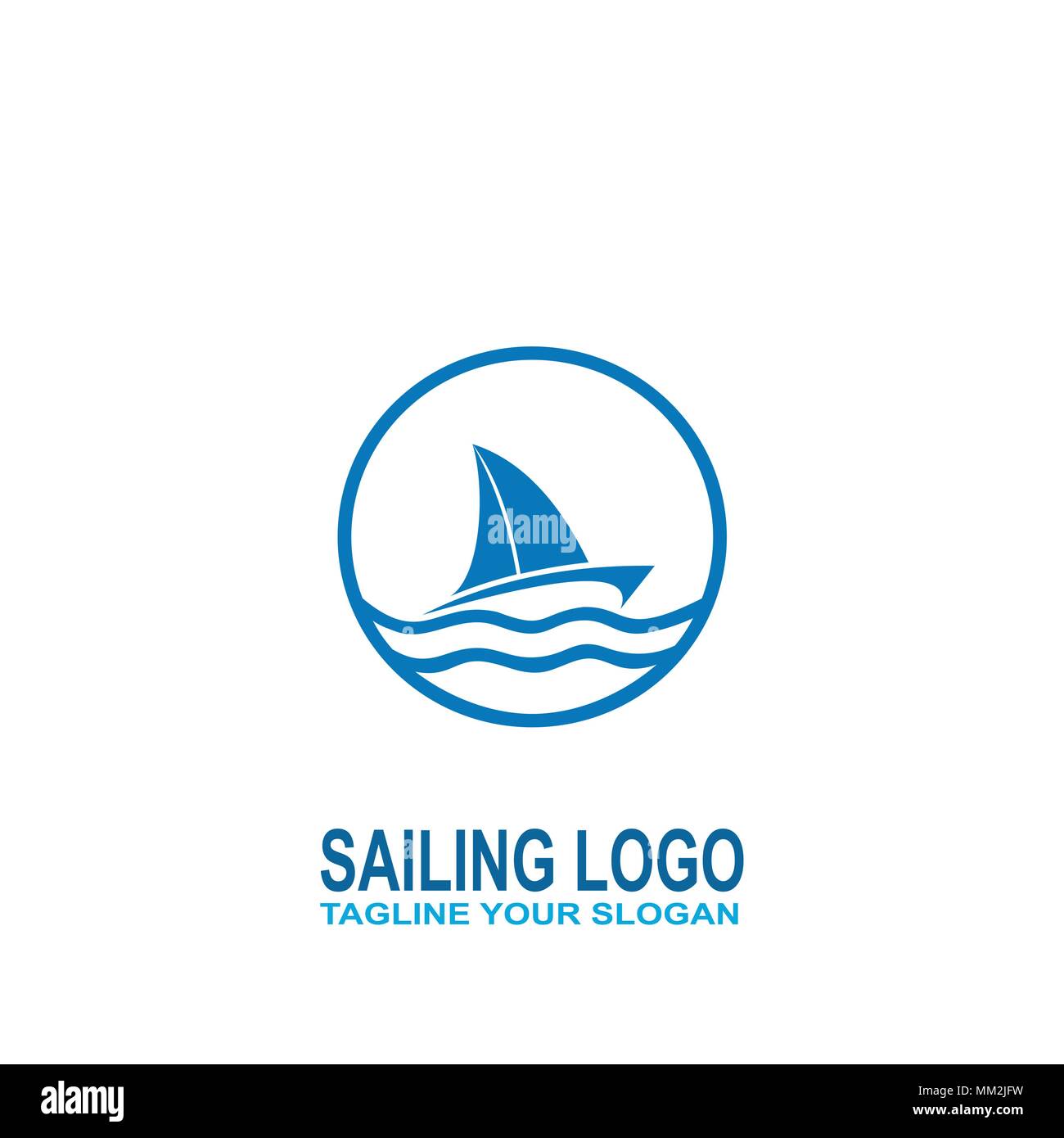 Sailing logo design, sailboat logo, vector icons Stock Vector Image ...