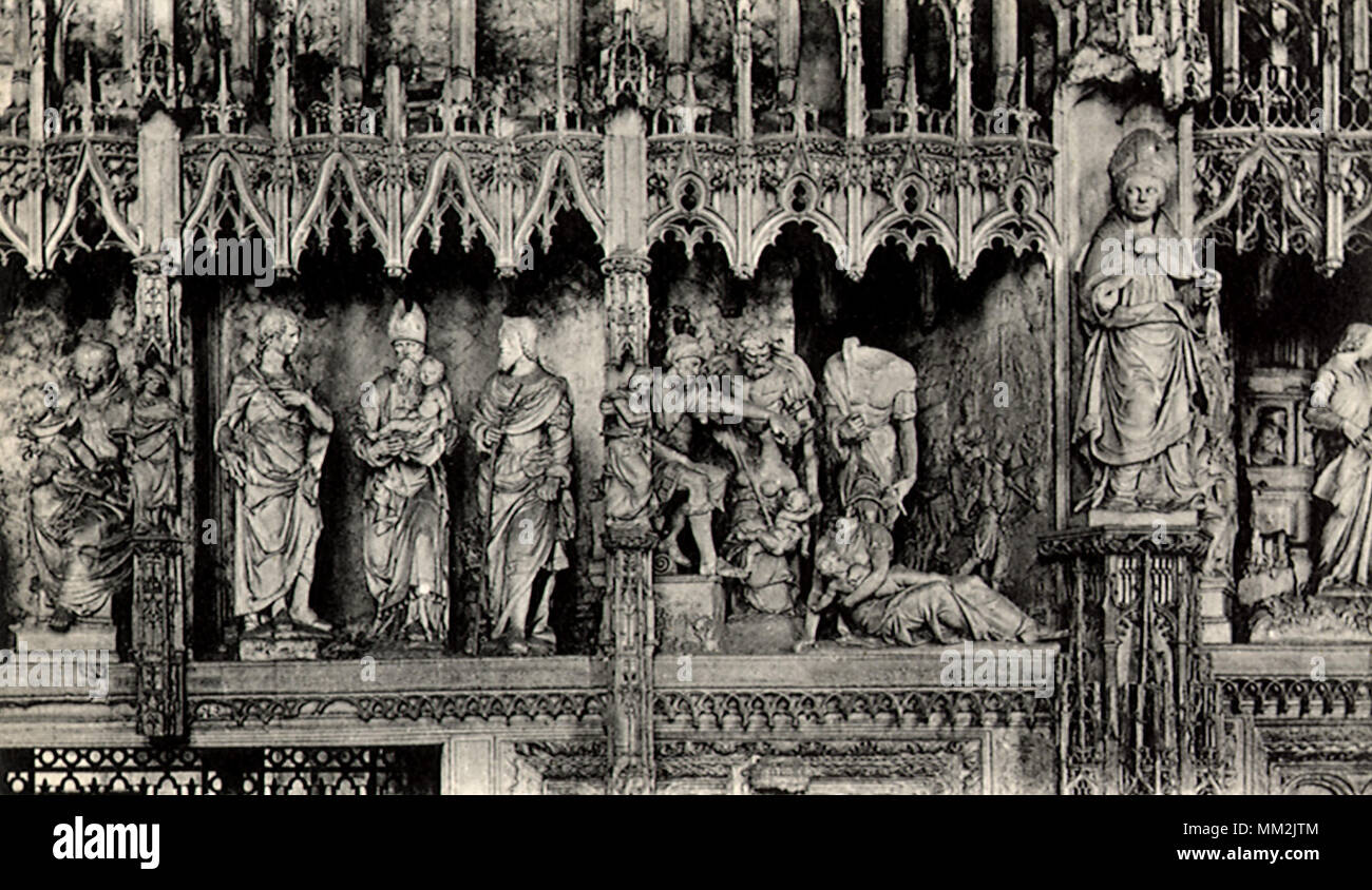 Entrance of Jesus into Jerusalem. Chartres. 1910 Stock Photo - Alamy