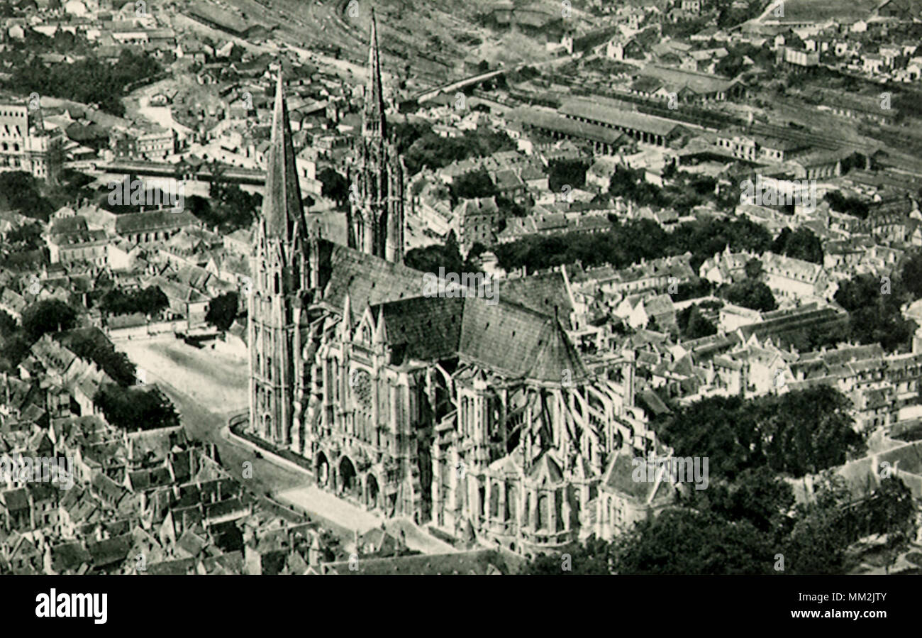 Chartres Cathedral Aerial