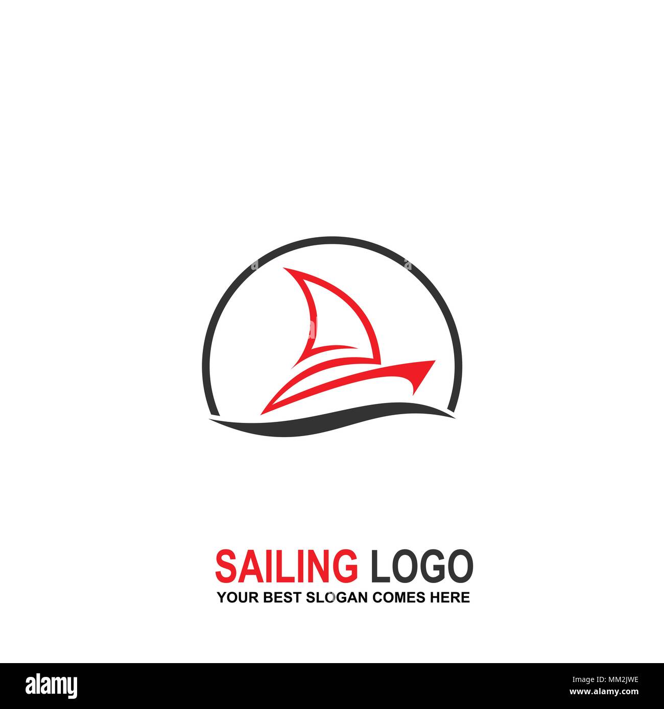 Sailing logo design, sailboat logo, vector icons Stock Vector Image ...