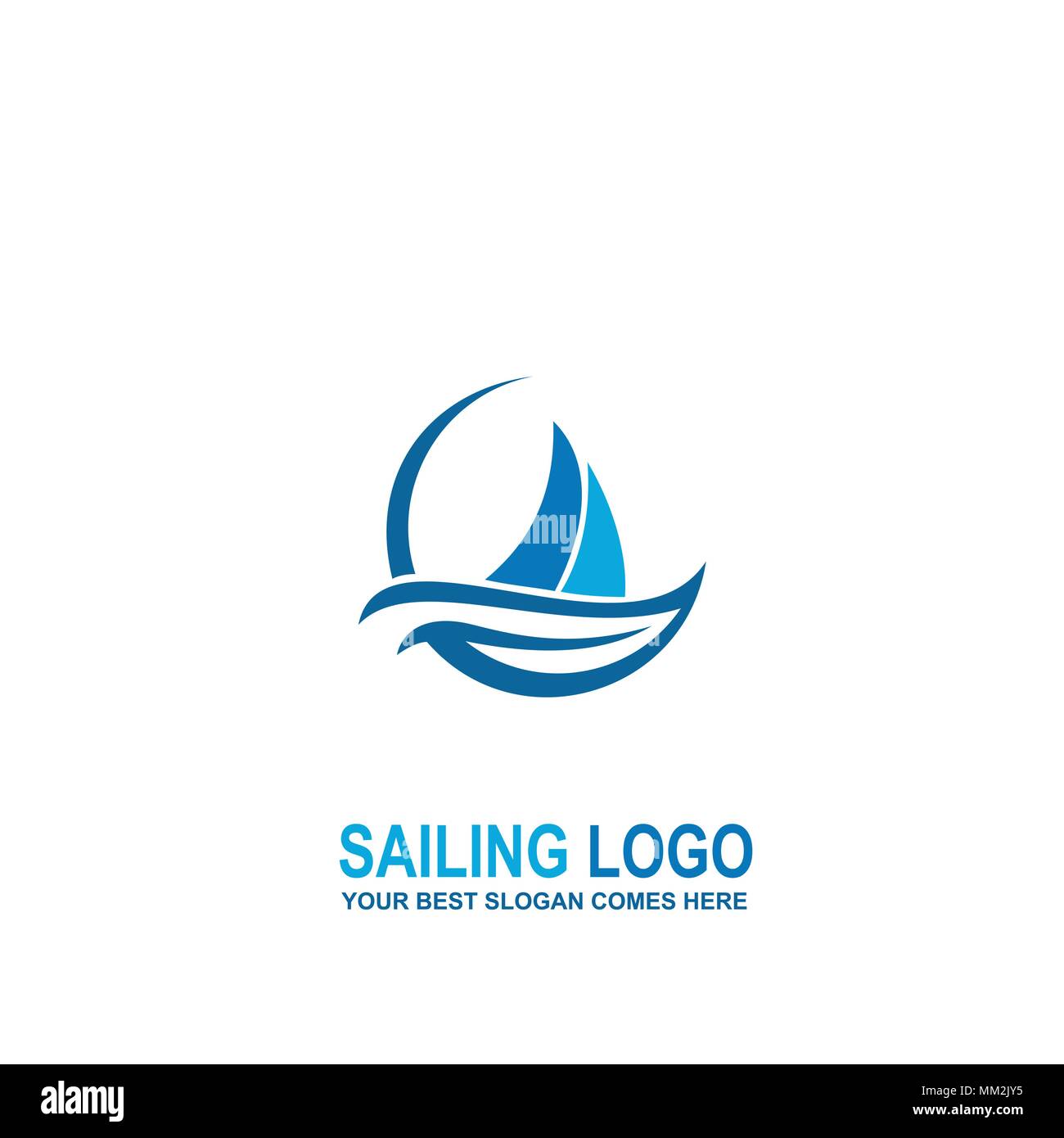 Sailing logo design, sailboat logo, vector icons Stock Vector Image ...
