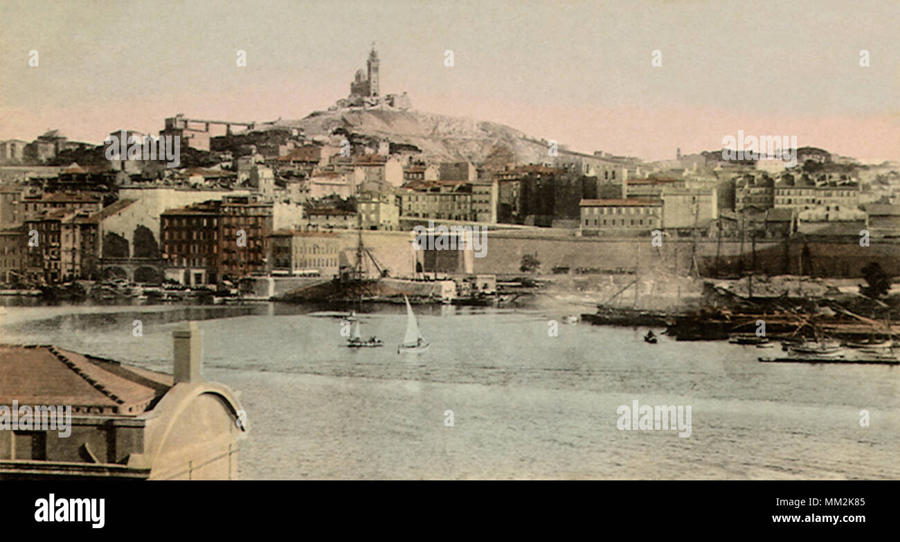 Old Man Port. Marseille. 1910 Stock Photo - Alamy