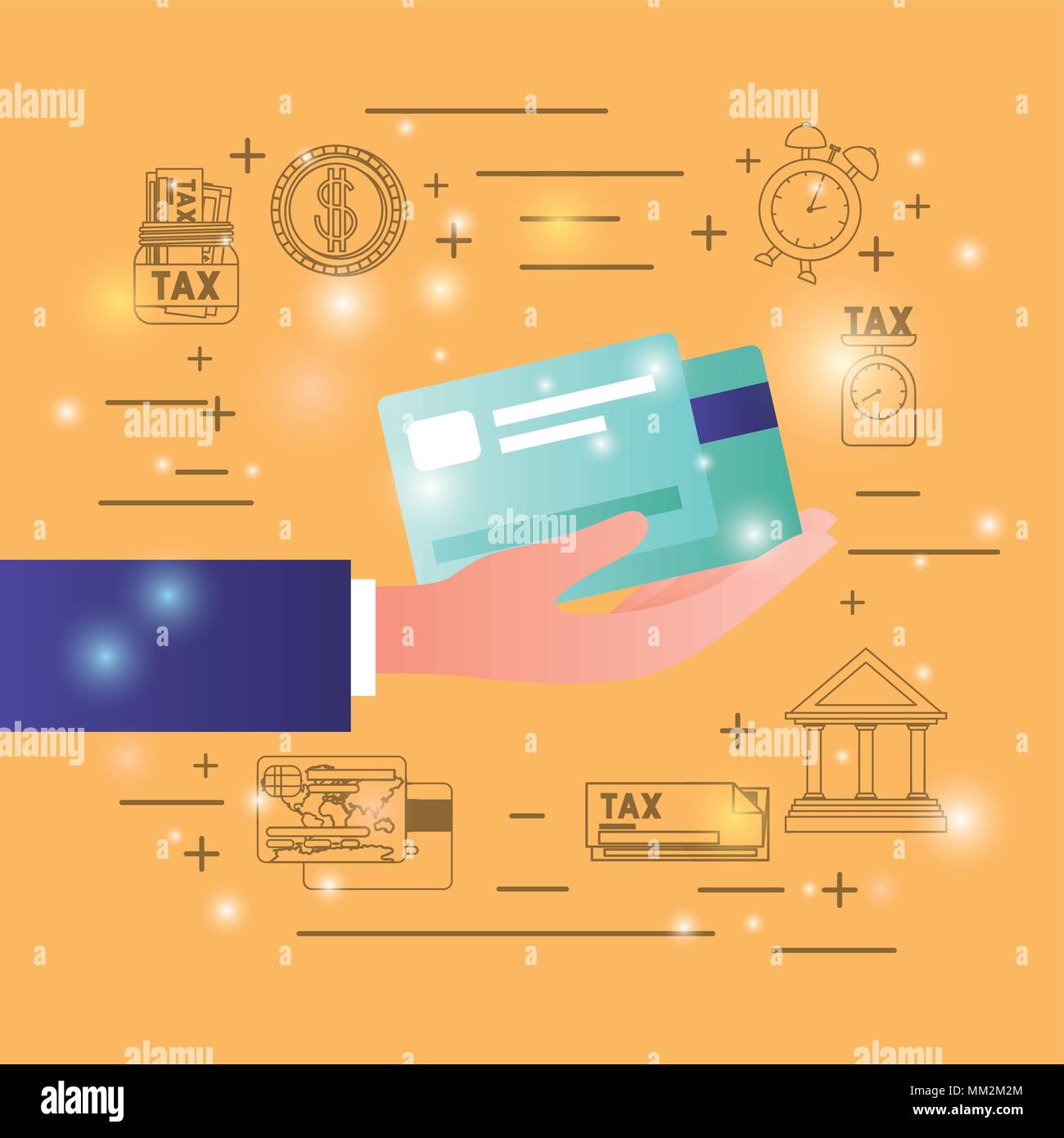 Credit cards stack Stock Vector Images - Alamy