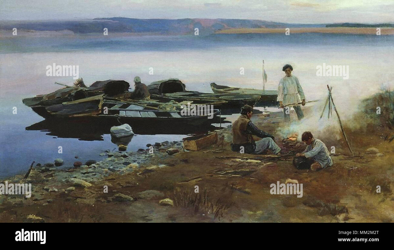 Stepanov Aleksei Stepanovich - at the Volga Stock Photo - Alamy