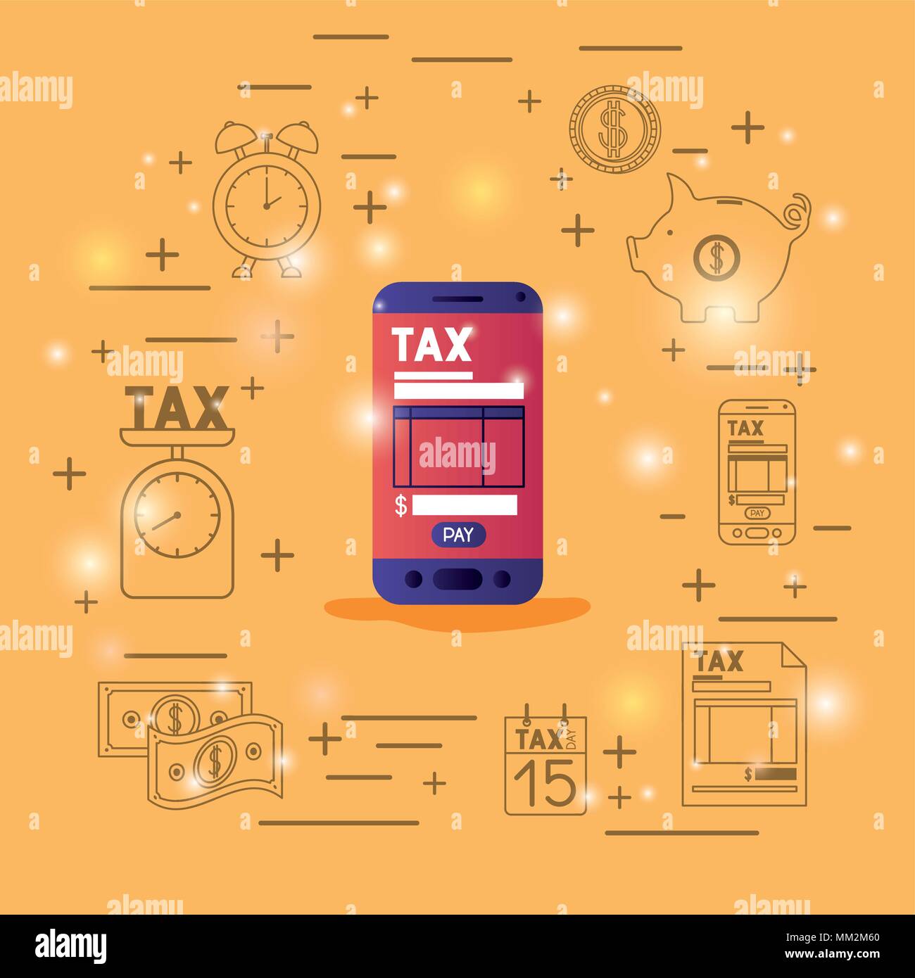 Time Calculation Stock Vector Images - Alamy