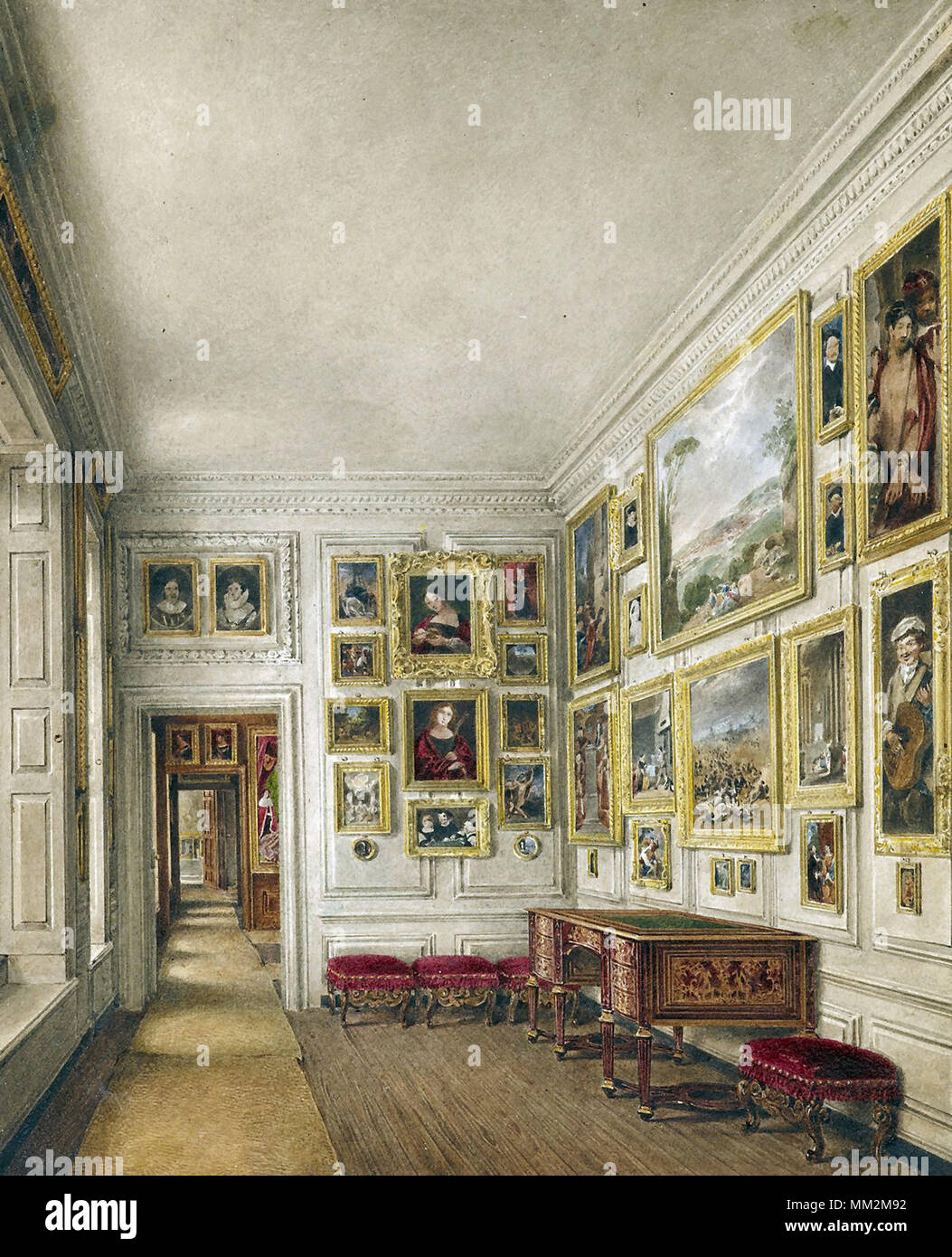 Stephanoff James - Kensington Palace - the Queen's Closet Stock Photo ...