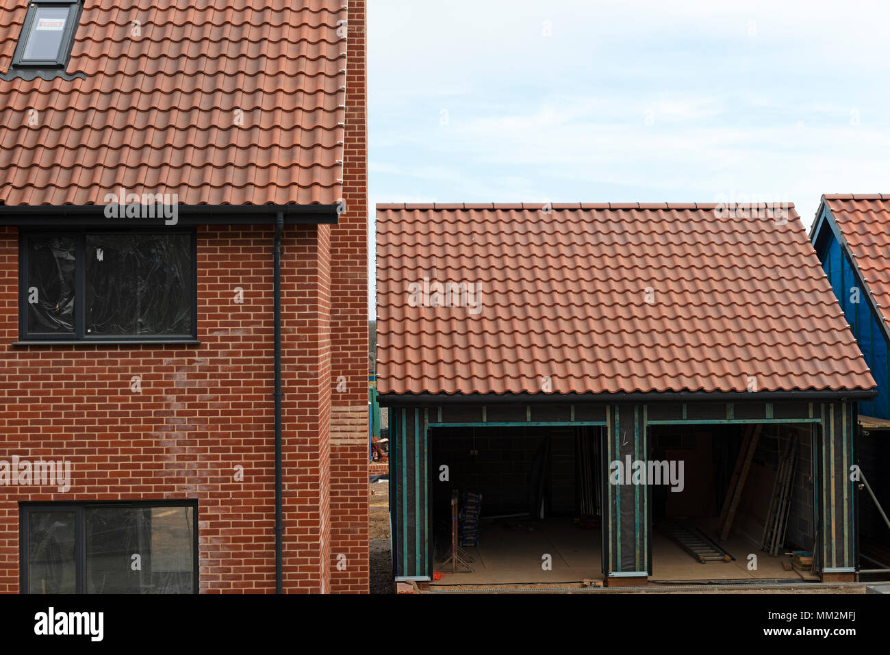 Newly built houses, Ufford, Suffolk,UK Stock Photo - Alamy