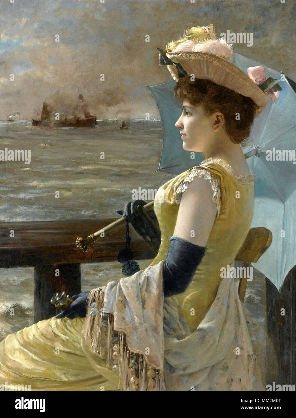 Stevens Alfred - Looking out to Sea 2 Stock Photo - Alamy