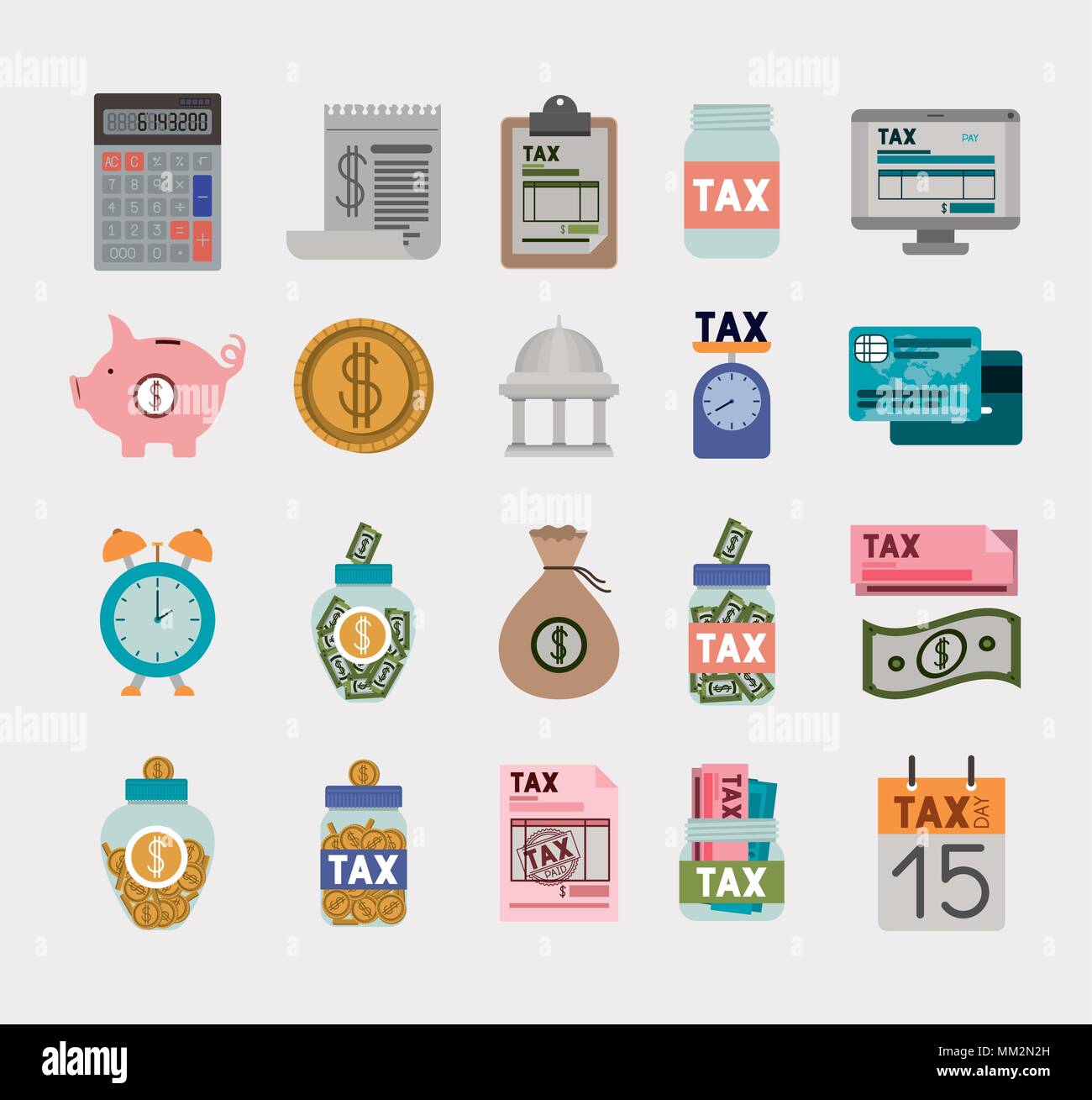 Clipboard tax checklist coins hi-res stock photography and images - Alamy