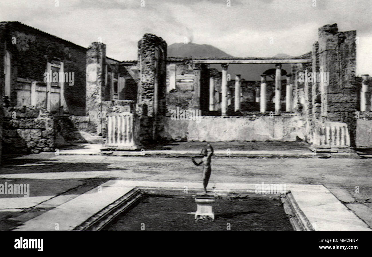 House of the Fauno. Pompei. 1930 Stock Photo - Alamy