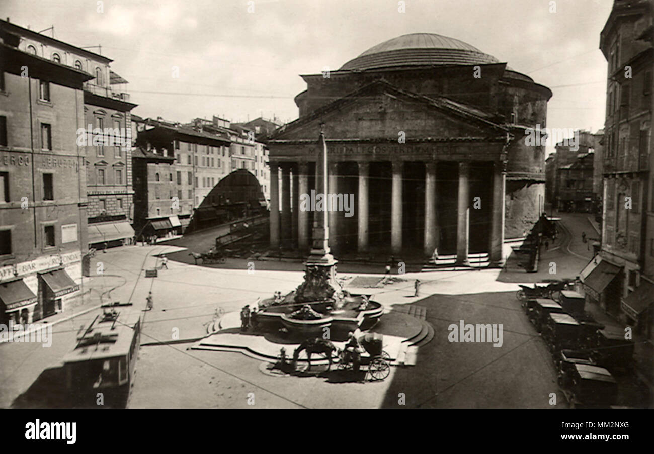The Pantheon. Rome. 1930 Stock Photo - Alamy