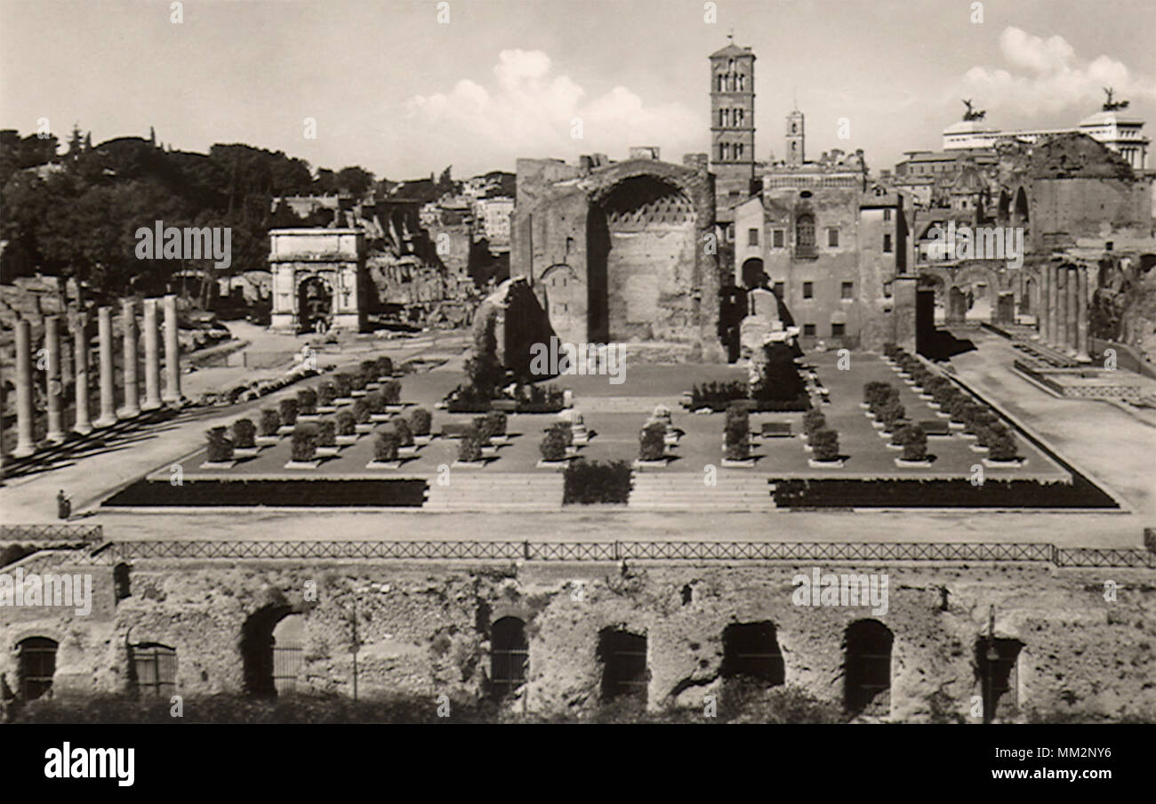 Temple of Venus. Rome. 1930 Stock Photo - Alamy