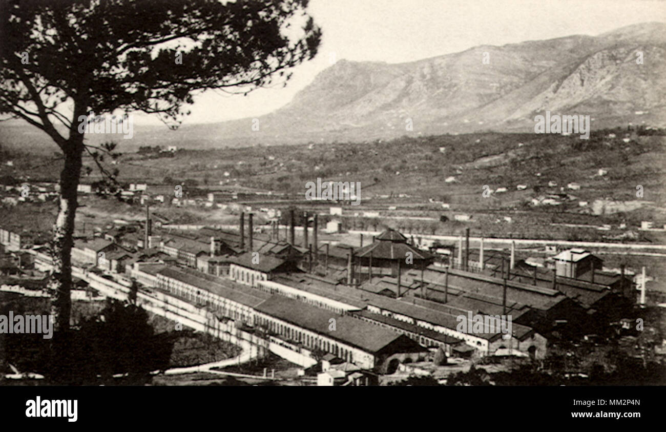 View of Steel Mills. Terni. 1910 Stock Photo - Alamy