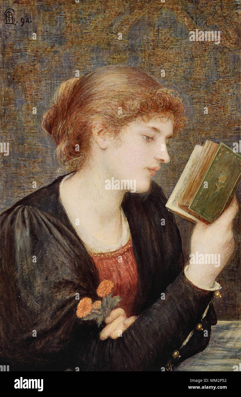 Stillman Marie Spartali - Love Sonnets Stock Photo - Alamy