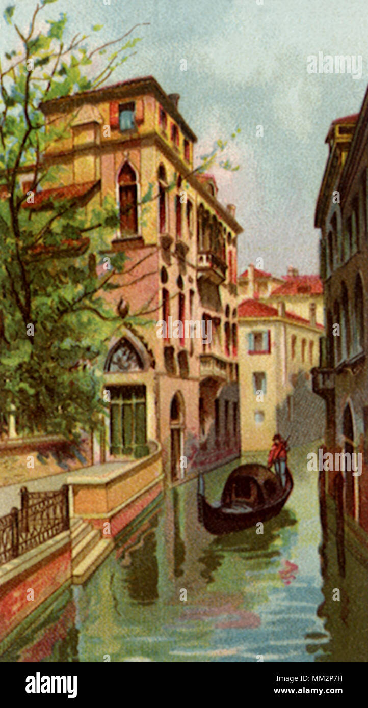 Santa Marina Canal. Venice. 1940 Stock Photo - Alamy
