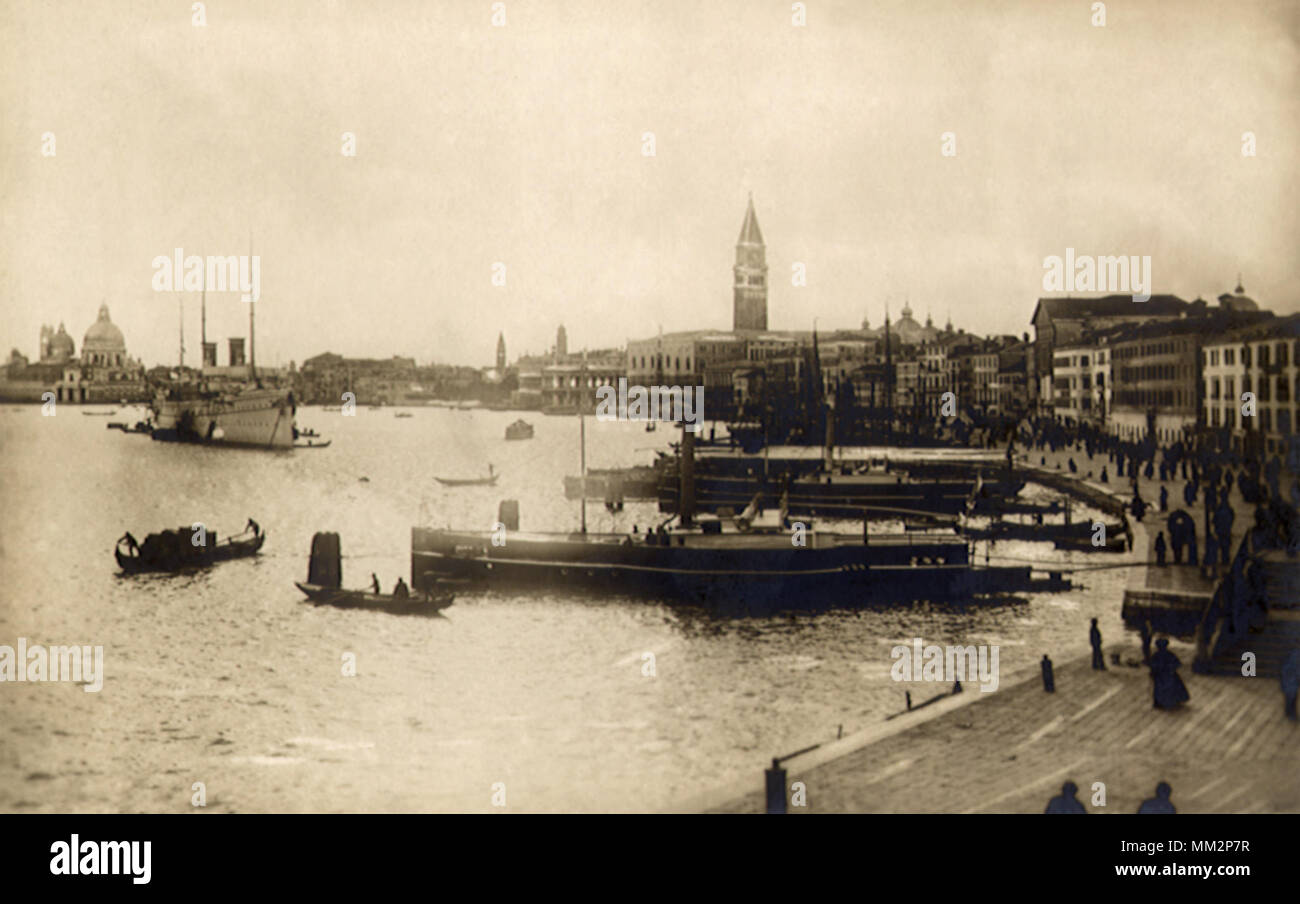 View of Harbor. Venice. 1940 Stock Photo - Alamy