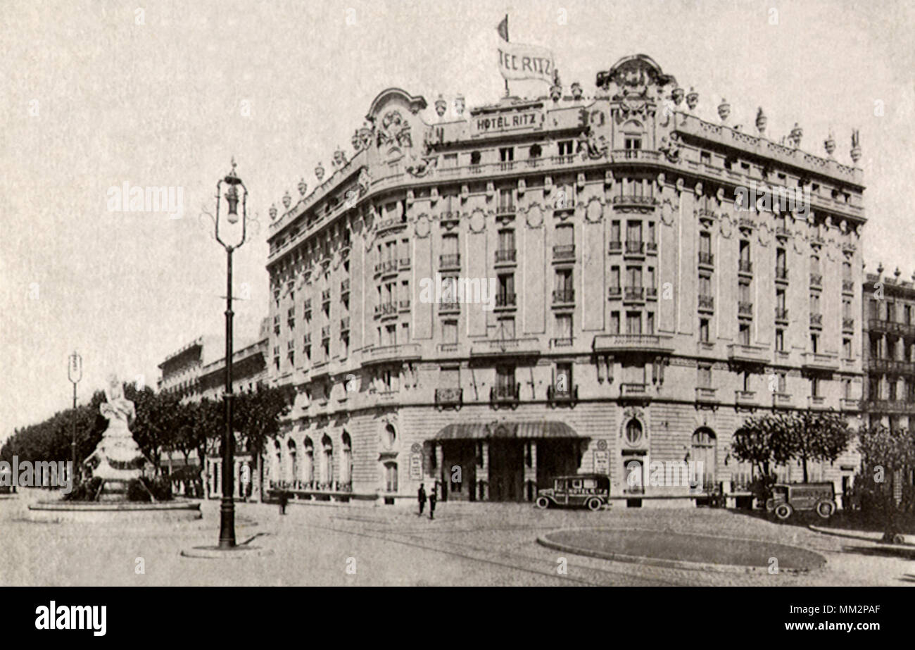 Hotel Ritz. Barcelona. 1930 Stock Photo - Alamy