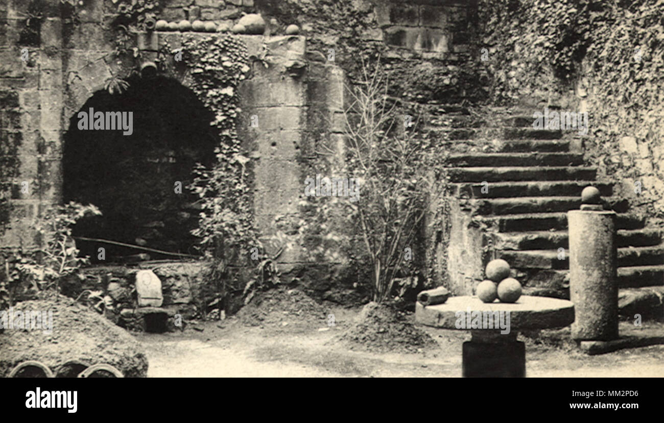 Interior of Carlos V Castle. Fuenterrabia. 1910 Stock Photo - Alamy