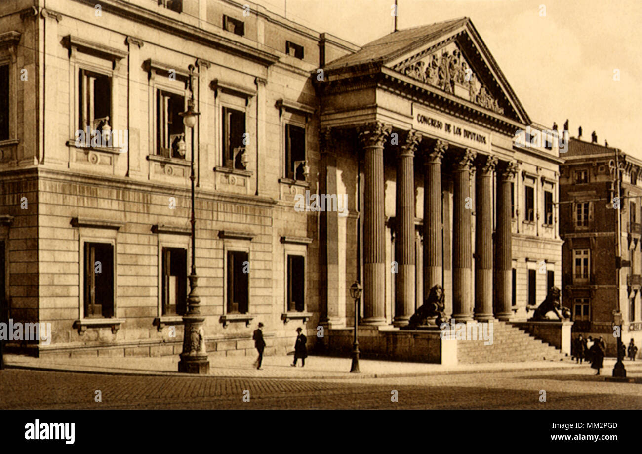 Congress of the Deputies. Madrid. 1930 Stock Photo - Alamy