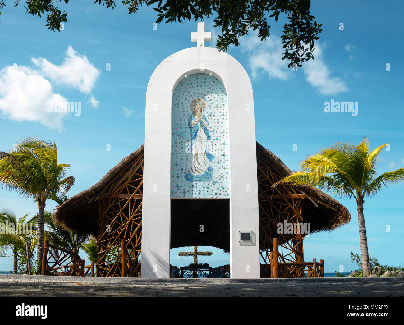 Catholic church at the beach in the Caribbean Stock Photo - Alamy