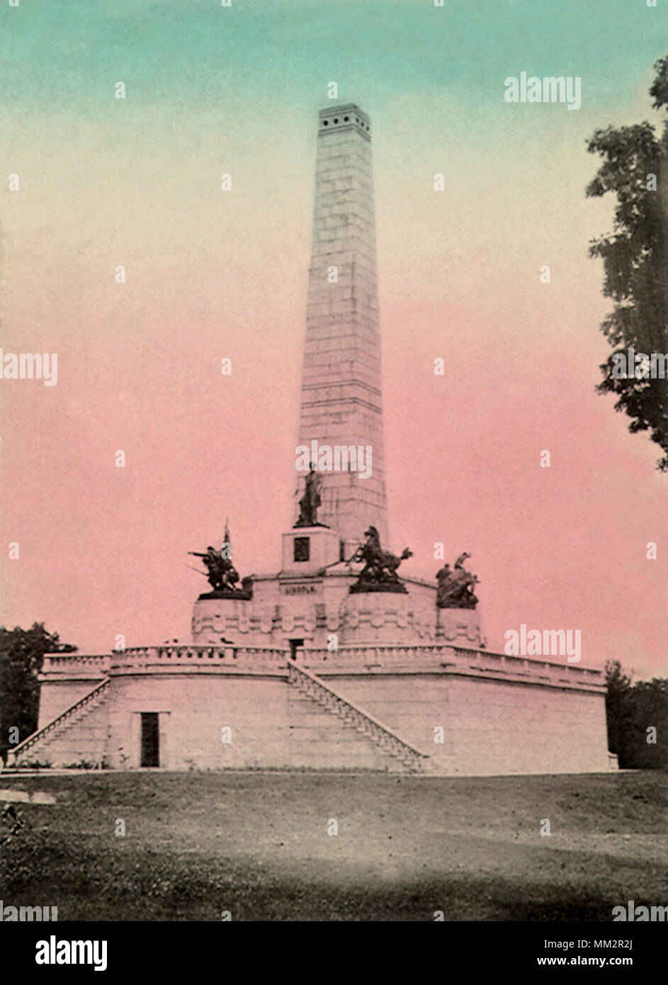 Lincoln's Monument. Springfield. 1910 Stock Photo - Alamy