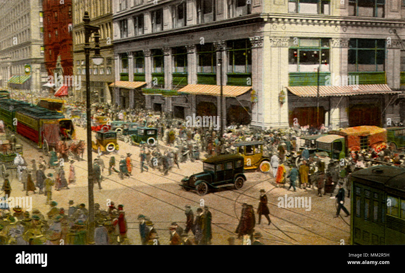 State & Madison Streets. Chicago. 1924 Stock Photo - Alamy