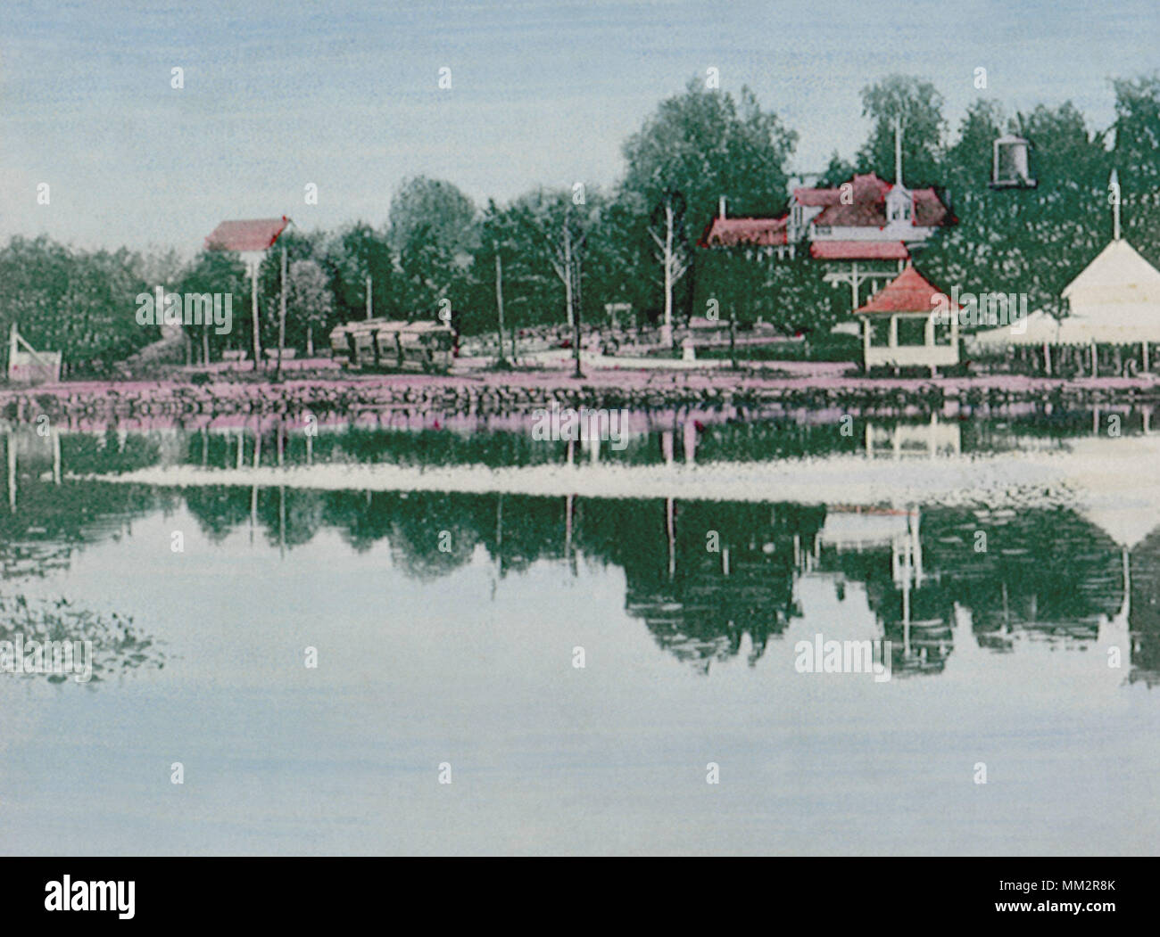 Lake Kenosia. Danbury. 1907 Stock Photo - Alamy