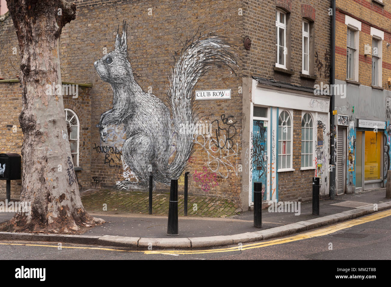 Street Art, Club Row, London, E1 Stock Photo - Alamy